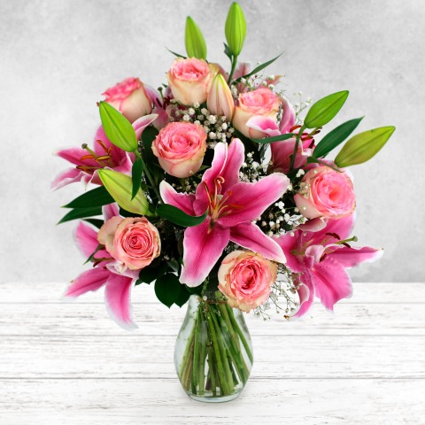 Pink Rose & Lily | Robinson's Flowers | All Flowers